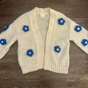 Maeve | Sweaters | Anthropologie Maeve Susannah 3d Flower Cardigan ...
